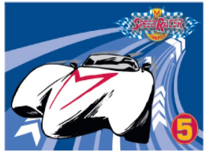 Speed Racer Mat and Rugs for the Kids Bedroom or play area.